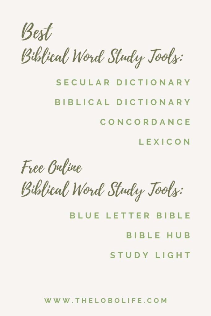 Best Free Biblical Word Study Tools