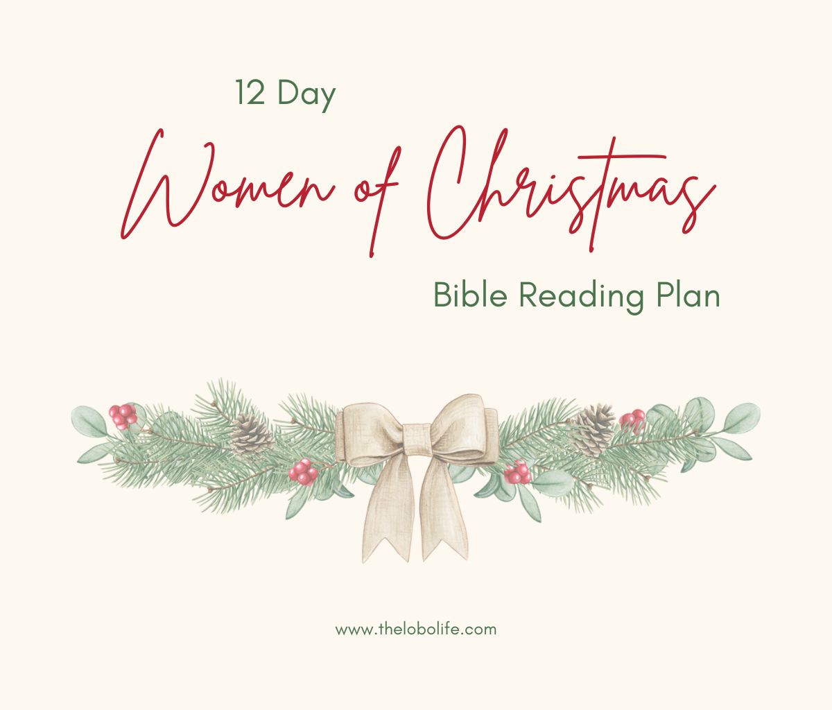 12-Day Women of Christmas Bible Reading Plan- PDF